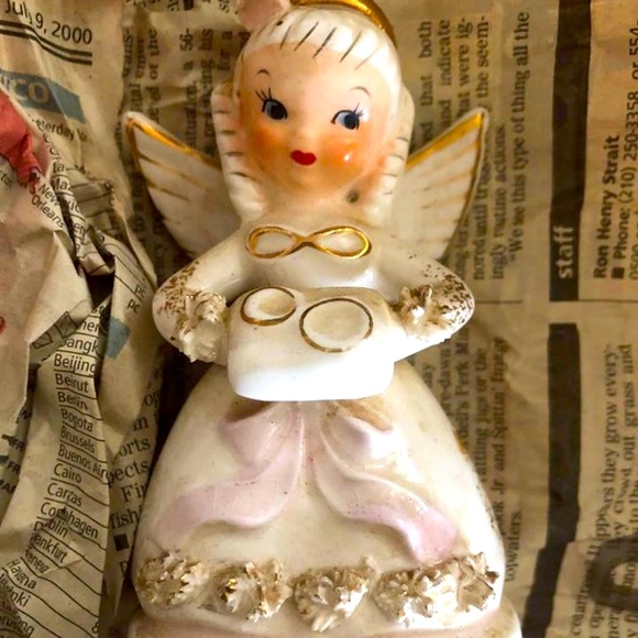 Antique | Accents | Antique Napco Porcelain June Angel Figurine A366 ...